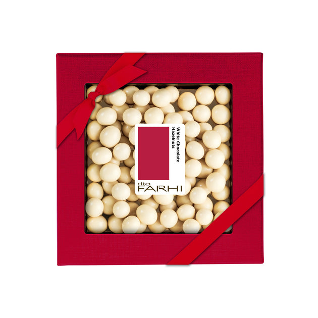 White Chocolate Coated Hazelnuts, Palm Oil Free, 200g - Rita Farhi