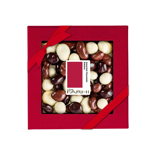 Assorted Choc Raisins Gift Box | Palm Oil Free – Farhi